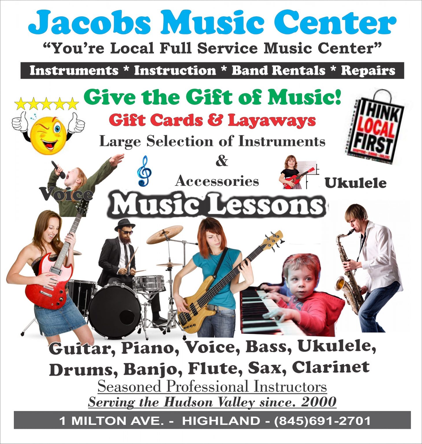 Jacobs Music Center – Musical Instruments * Music Lessons * Band ...
